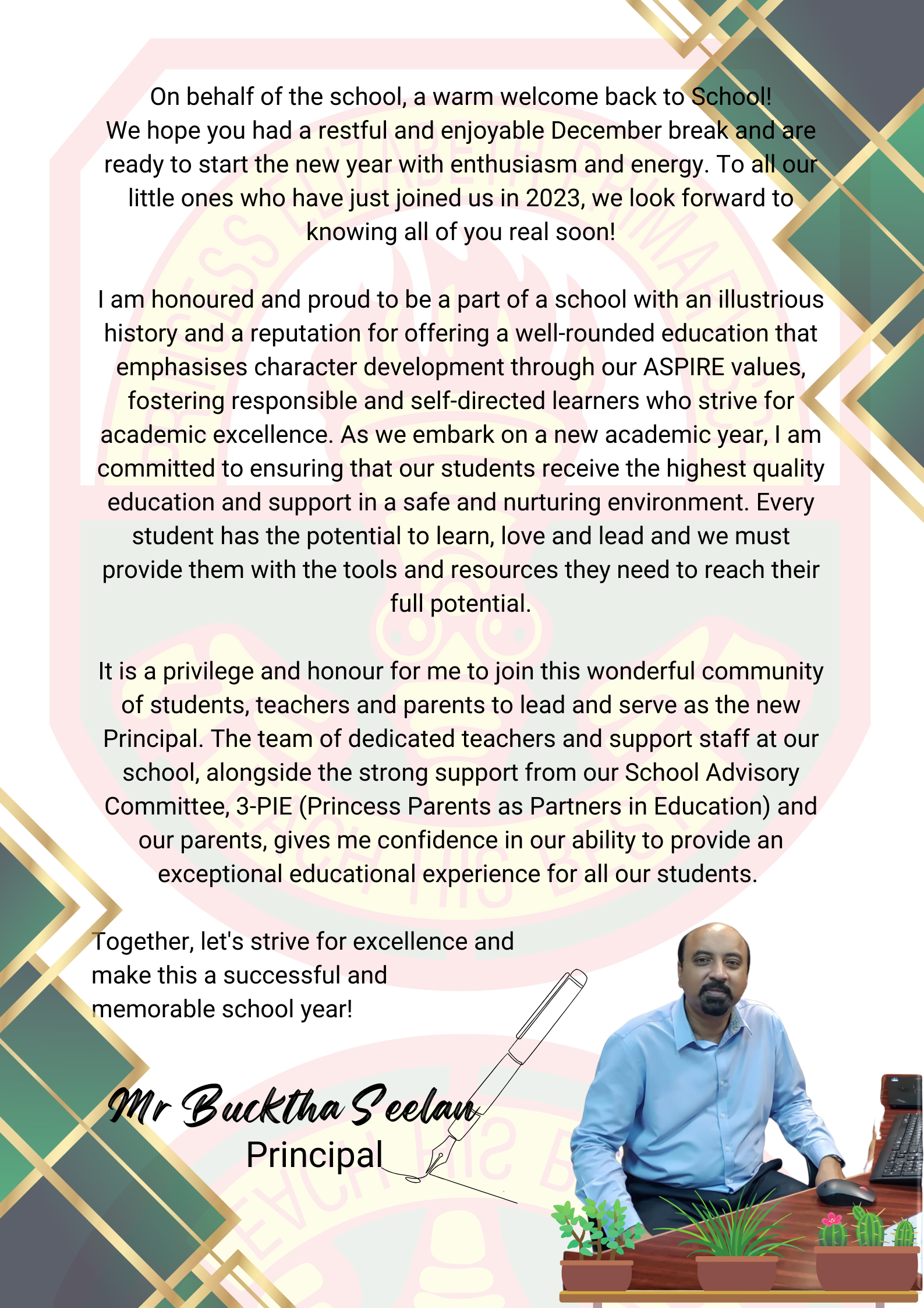 Principal’s Message